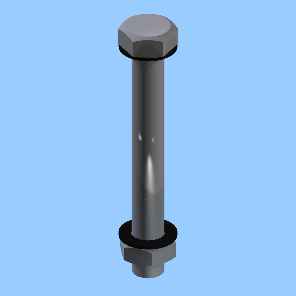 Kurt J. Lesker Company | HBT31224250P - HEX BOLT, NUT & WASHER SET ...