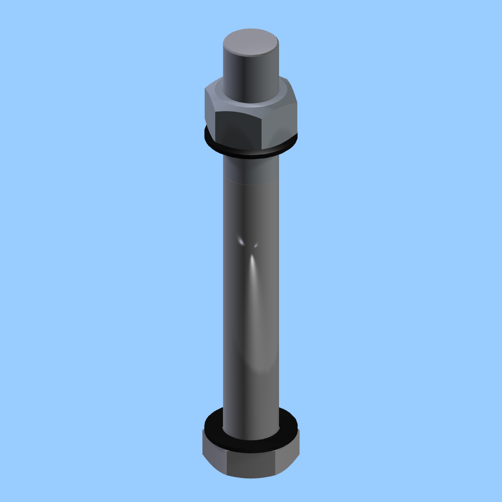 Kurt J. Lesker Company | HBT37524300P - HEX BOLT, NUT & WASHER SET ...