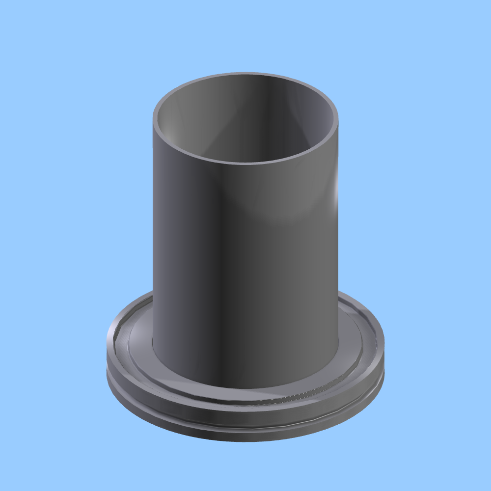 Kurt J. Lesker Company | QF63-LBK - NIPPLE,HALF,SS,ISO 63 CLAMP STYLE,2 ...