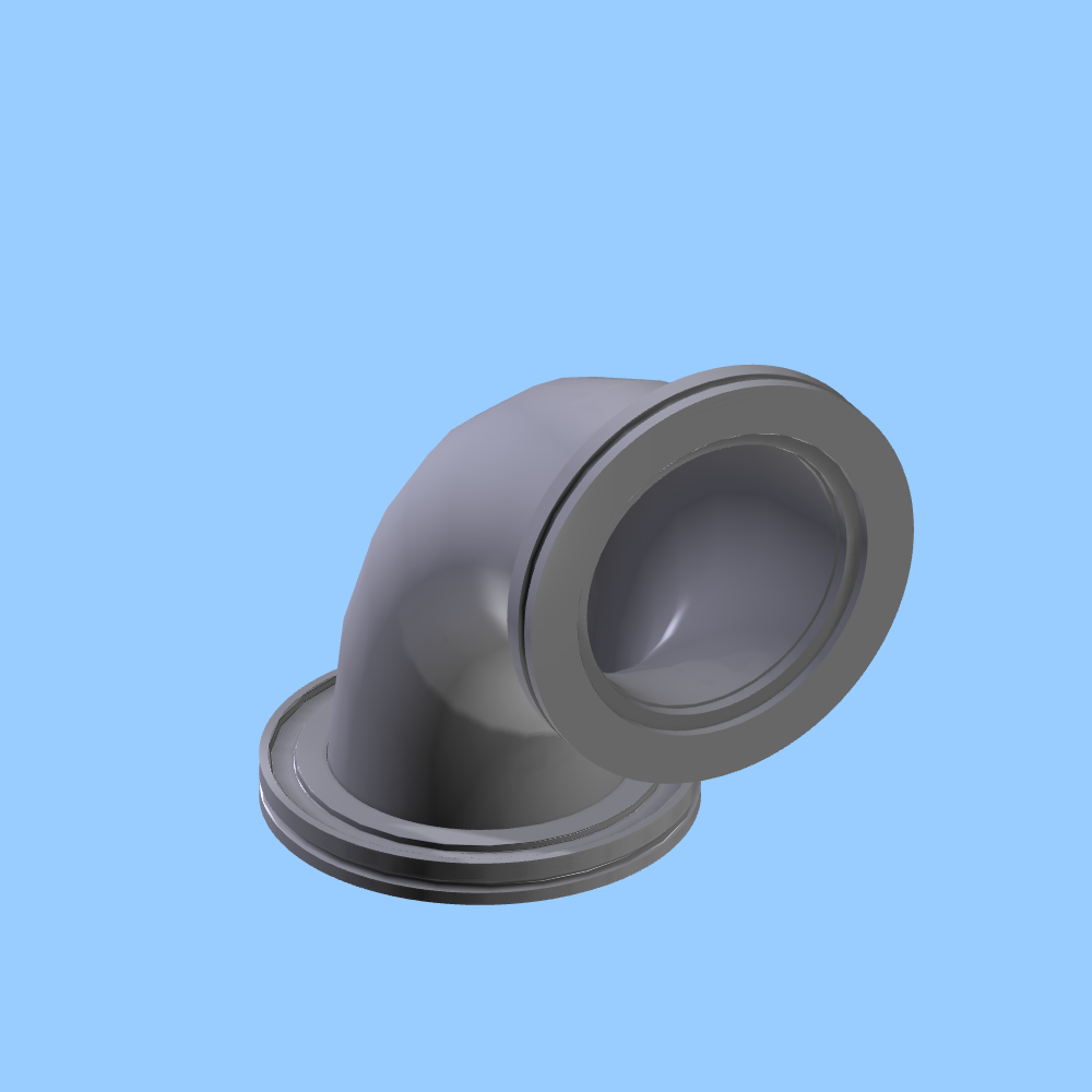 Kurt J. Lesker Company | QF80-E90KR - ELBOW,90DEG,RADIUS,SS,QF80-K ...