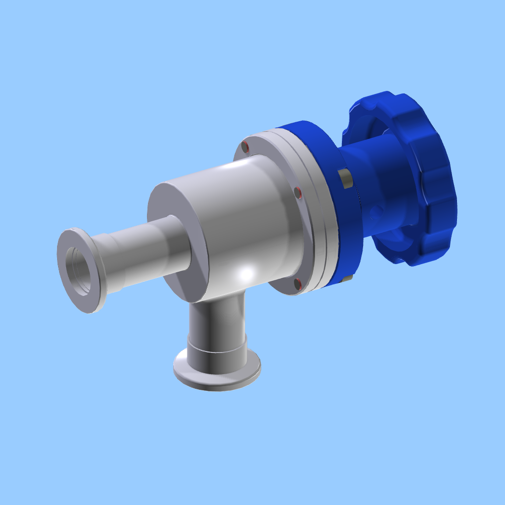 Bellow Isolation Valve, KF16 Bellow Isolation Valve High Vacuum Manual ...