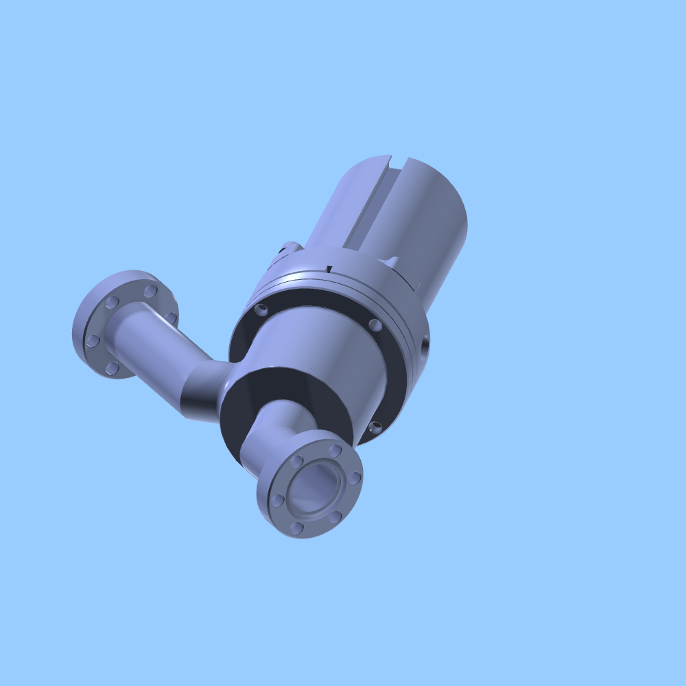 Kurt J. Lesker Company | SYV0075PVCF - Y-INLINE VALVE, SS, 3/4 ...