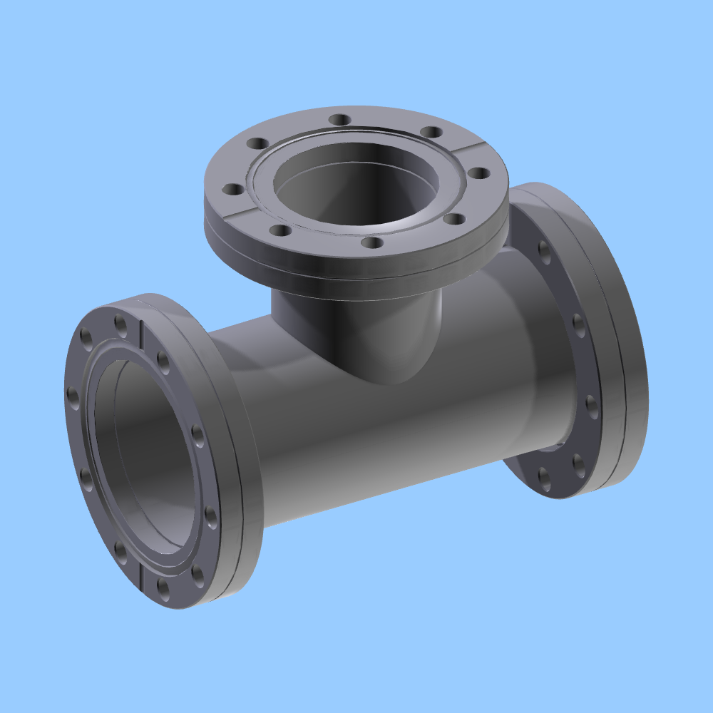 Kurt J. Lesker Company | T-0462-450 - TEE,REDUCING,4-5/8"OD UHVS ON RUN ...