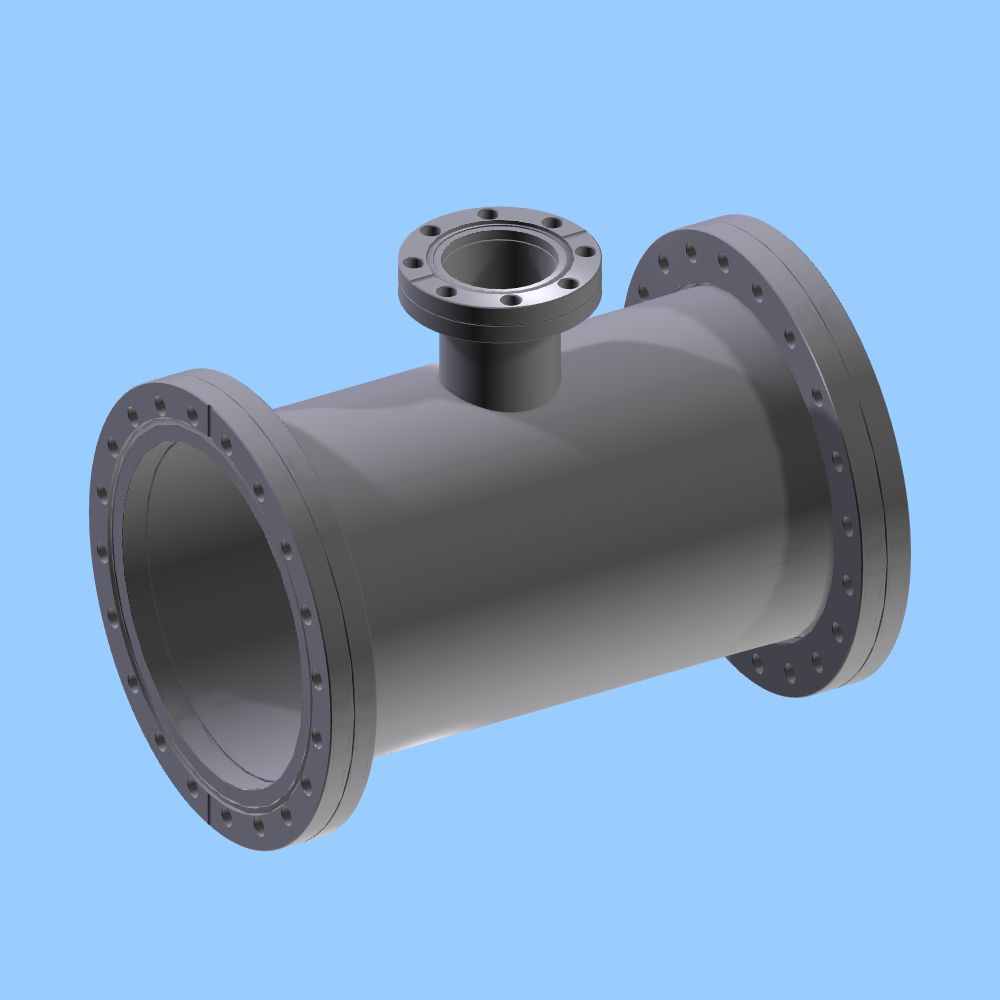 Kurt J. Lesker Company | T-0800-337 - TEE,REDUCING,8"OD UHV RUN TO 3. ...