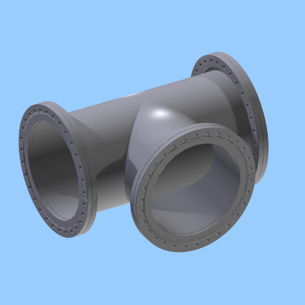Kurt J. Lesker Company | T-1325 - TEE,SS,13.25"OD UHVS,10"OD TUBE,"A ...