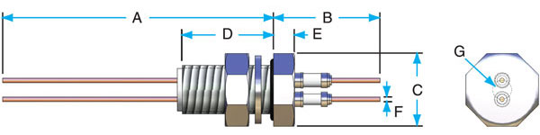 Kurt J. Lesker Company | Power Feedthroughs - Baseplate, 2,000 Volts ...