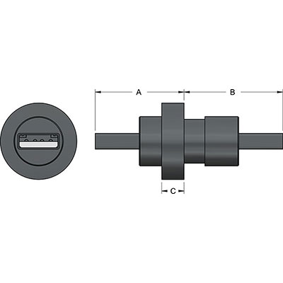 Kurt J. Lesker Company | USB Feedthroughs (USB 2.0 & USB 3.0) | Vacuum ...