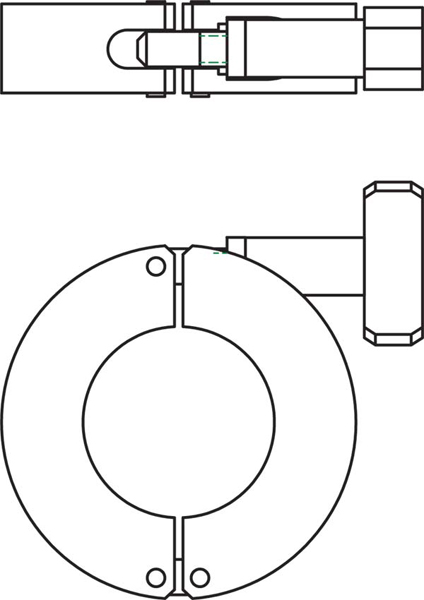 Kurt J. Lesker Company | KF (QF) Machined Clamps (Aluminum) | Vacuum ...