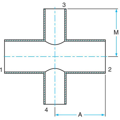 Kurt J. Lesker Company | Weldable Tube Reducer Crosses | Vacuum Science ...