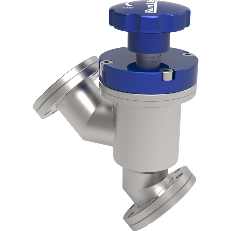 Kurt J. Lesker Company | Manual Bellows Sealed SS Y Inline Valves (CF ...