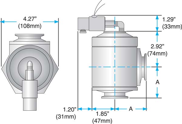 Kurt J. Lesker Company | Auto-Off Safety Vent Valves (KF flanged ...