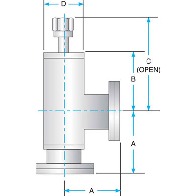 Kurt J. Lesker Company | Manual SS All-Metal Angle Valves (CF flanged ...