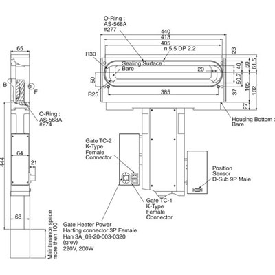 Kurt J. Lesker Company | Rectangular Transfer Valve (Slit Valves ...